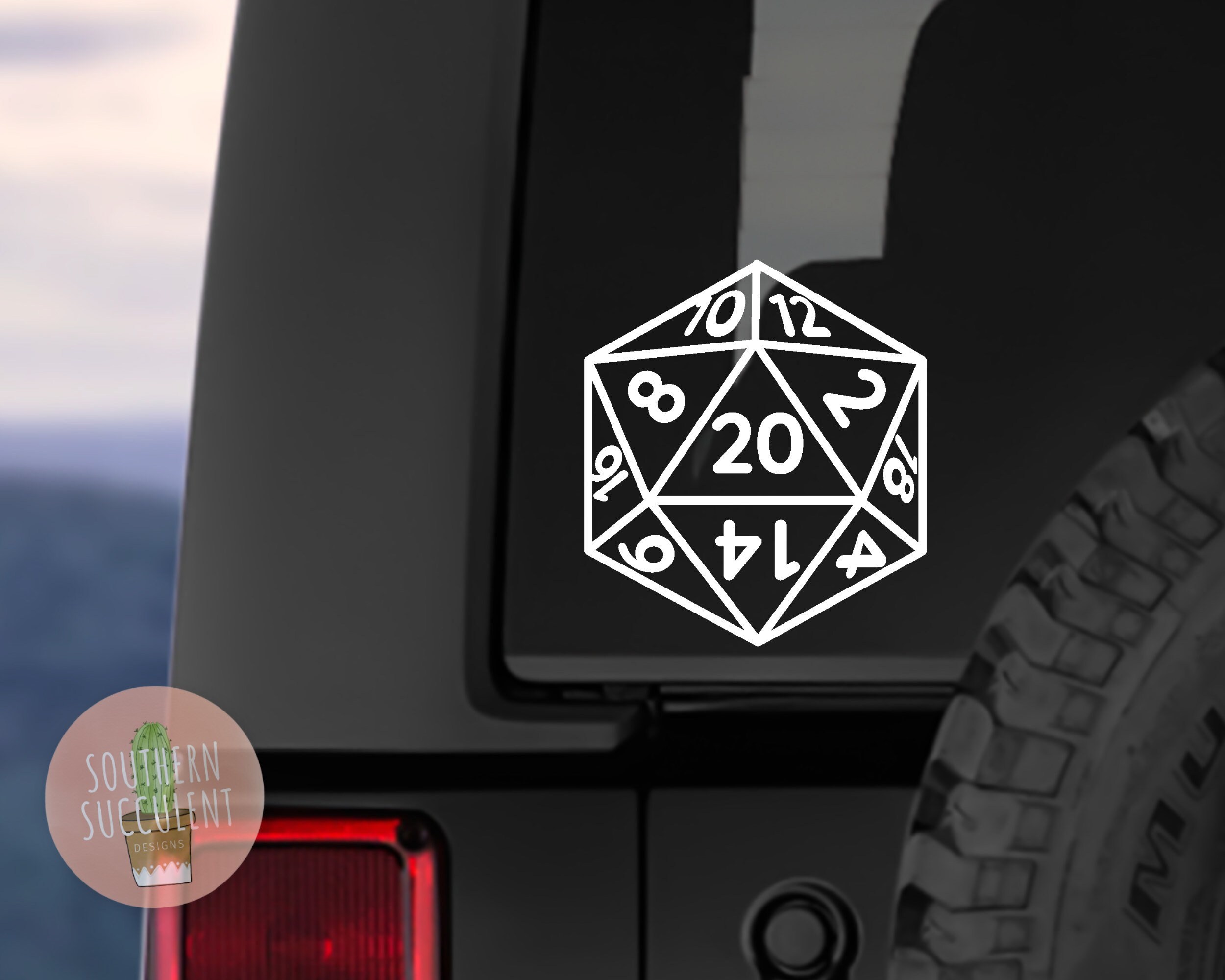 D20 Dice Decal Polyhedral Dice Sword Dice Decal Laptop - Etsy