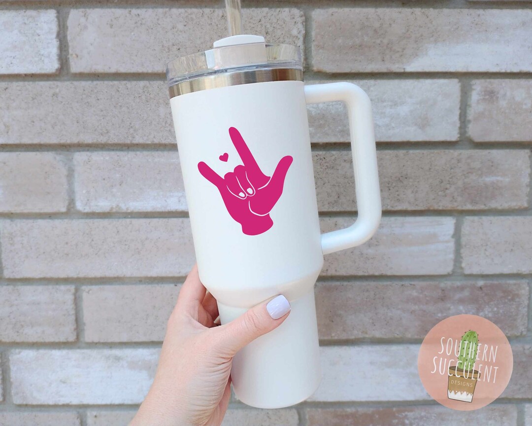 I Love You Sign Decal Love Sign Love Cute Girly Sticker Sign Language ...