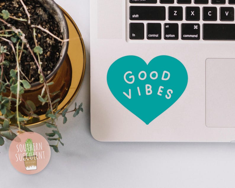 Good Vibes Decal - Good Vibes Only Sticker - Good Vibes Sticker - Cute ...