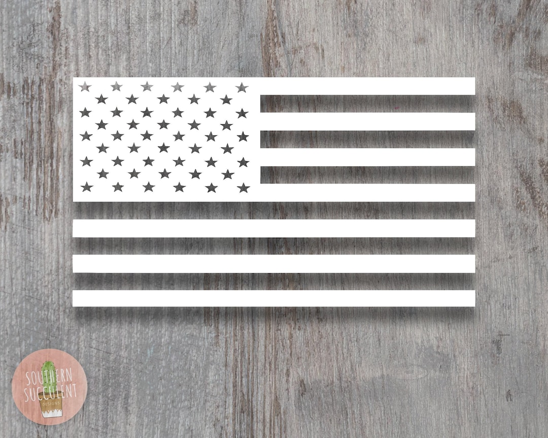 American Flag Decal - Stars and Stripes Decal - Patriotic USA Flag ...