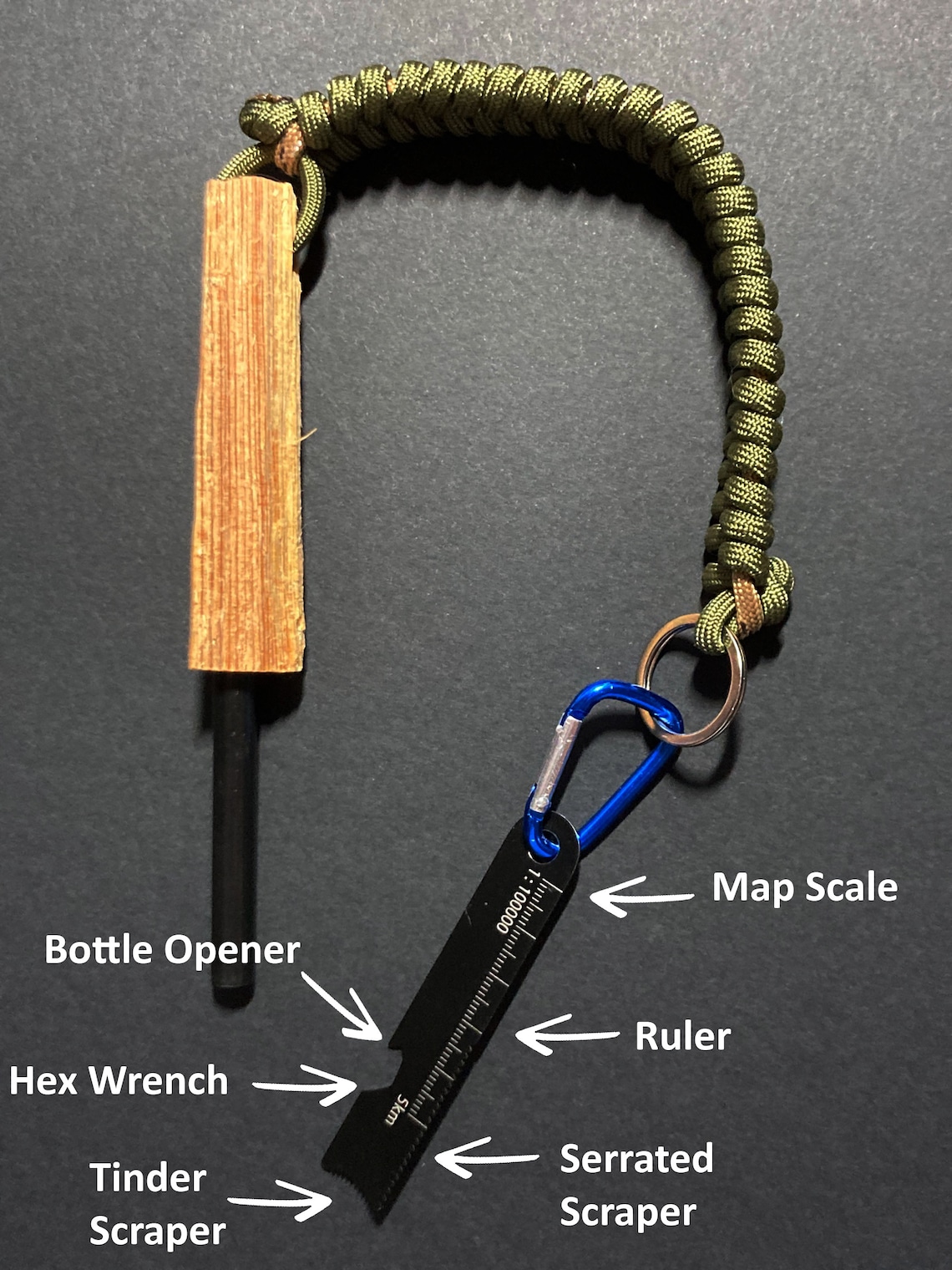 Fire Starter Survival Kit - Ferro Rod With Fatwood Handle - Etsy