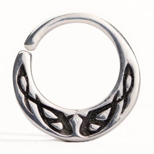 Feather Septum Ring Nose Ring Body Jewelry Sterling Silver - Etsy