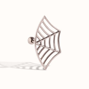 Spider Web Earring Gothic Jewelry Cartilage Helix Piercing 20G 18G ...