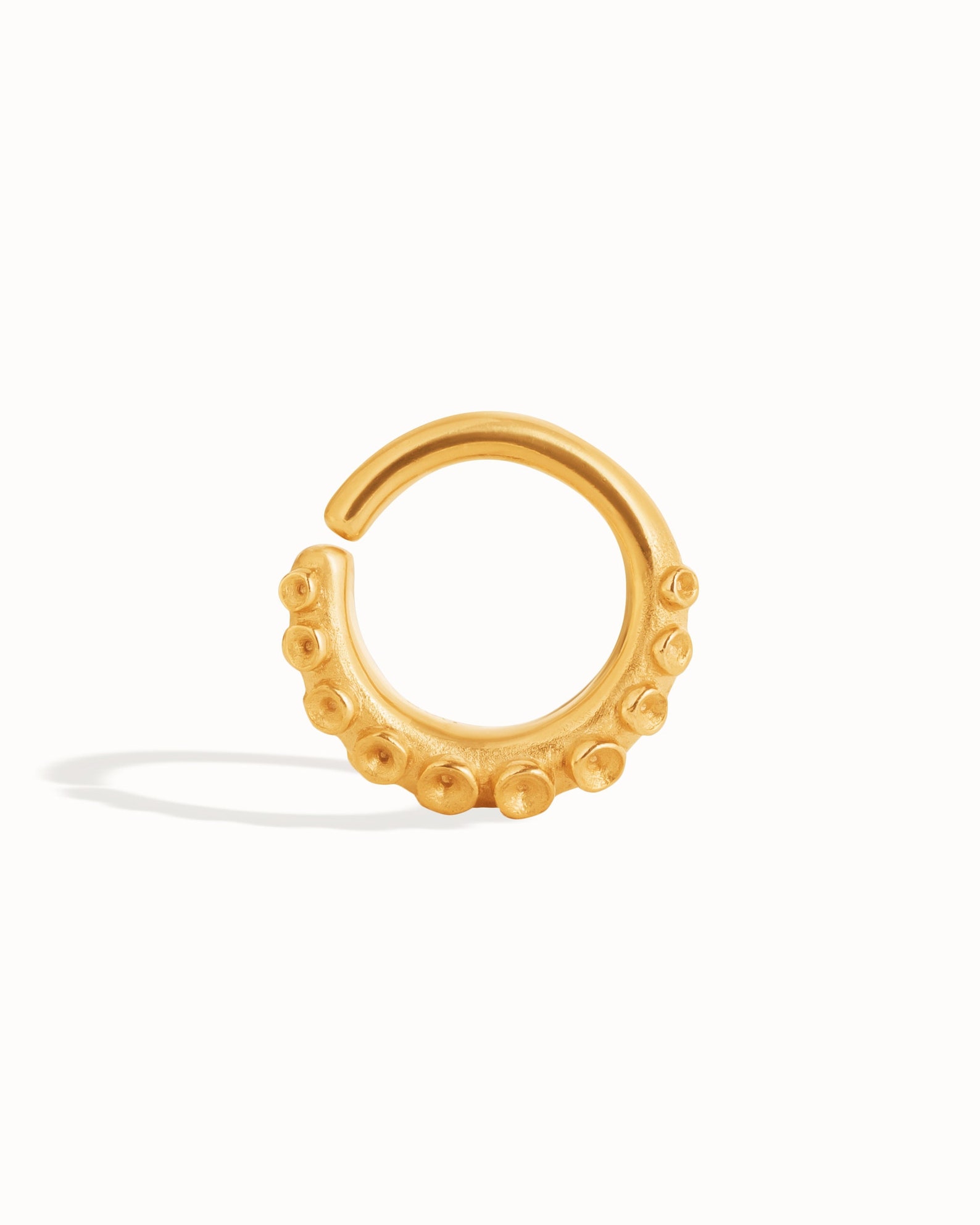 Octopus Tentacle Gold Septum Ring Nose Ring Body Jewelry Sterling ...
