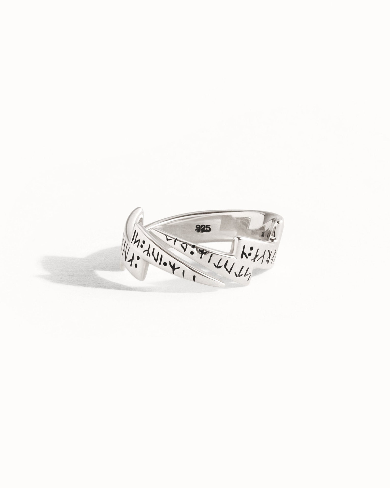 Lightning Ring Adjustable Sterling Silver Wrap Ring Modern - Etsy