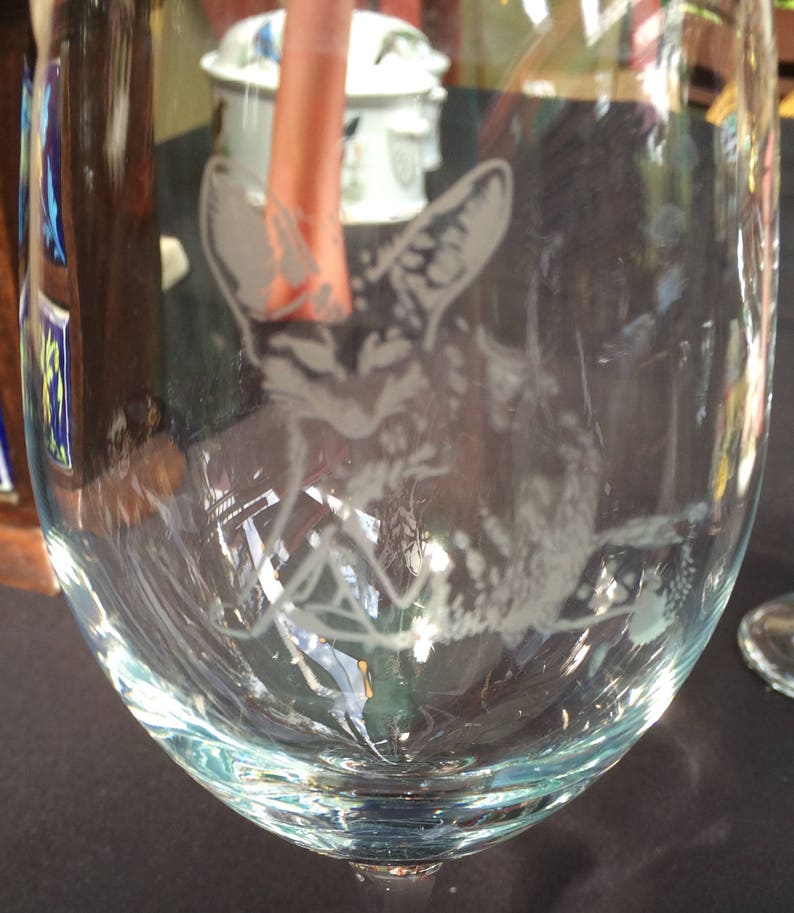 Etched Fennec Fox Glass - Etsy