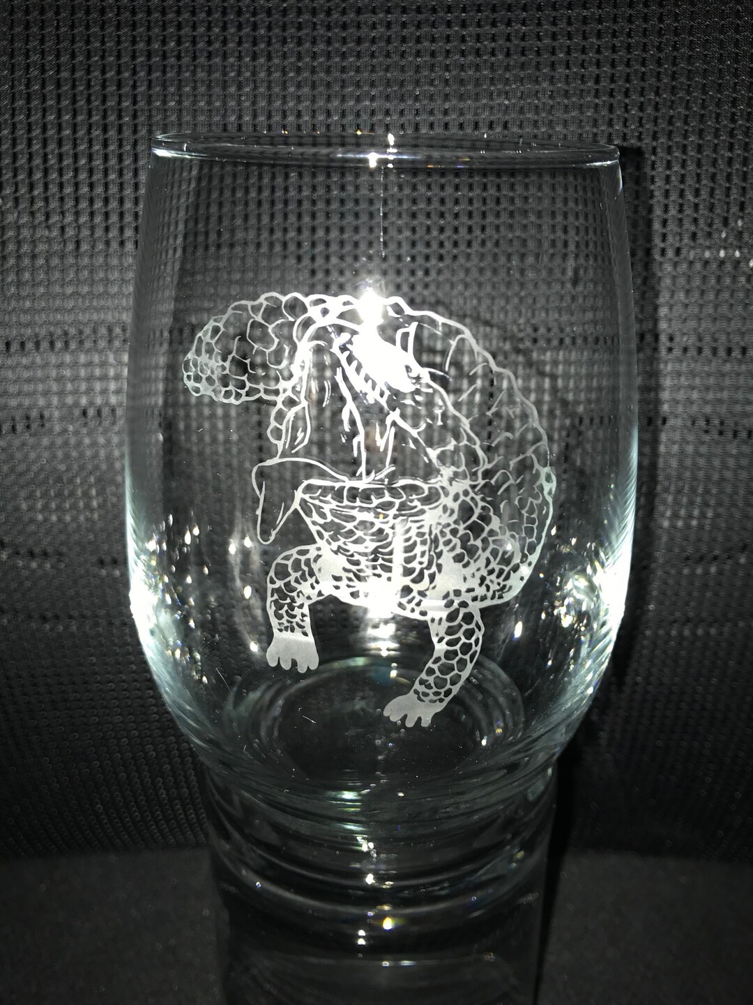 Etched Shingleback Skink Glass - Etsy