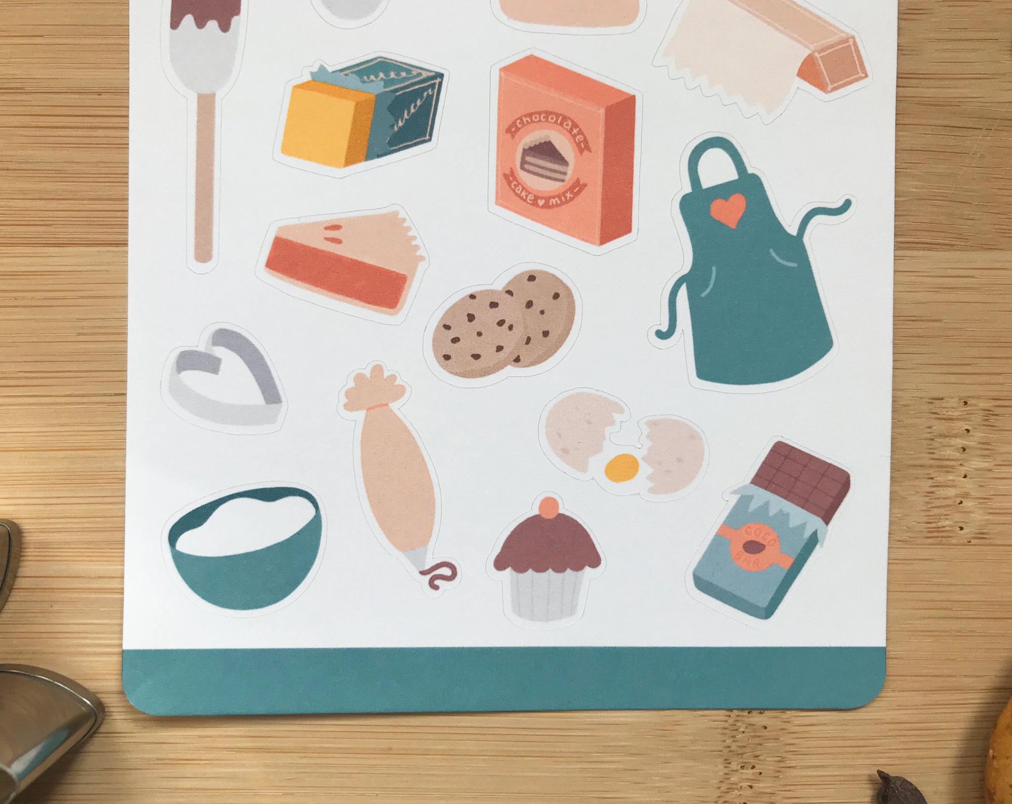 Baking Sticker Sheet Bujo, Journal Stickers Baking, Baking Planner ...
