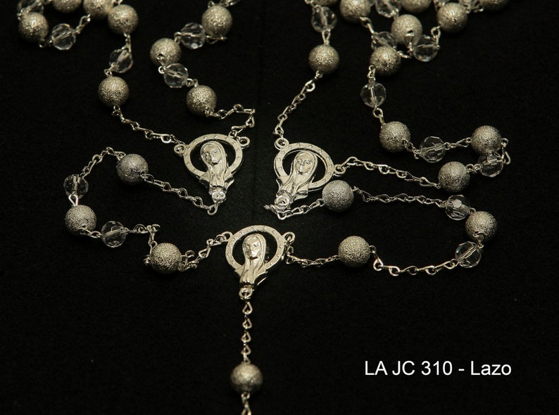 Lazo de Boda Crystal and Silver Beaded Wedding Lazo Arras de | Etsy