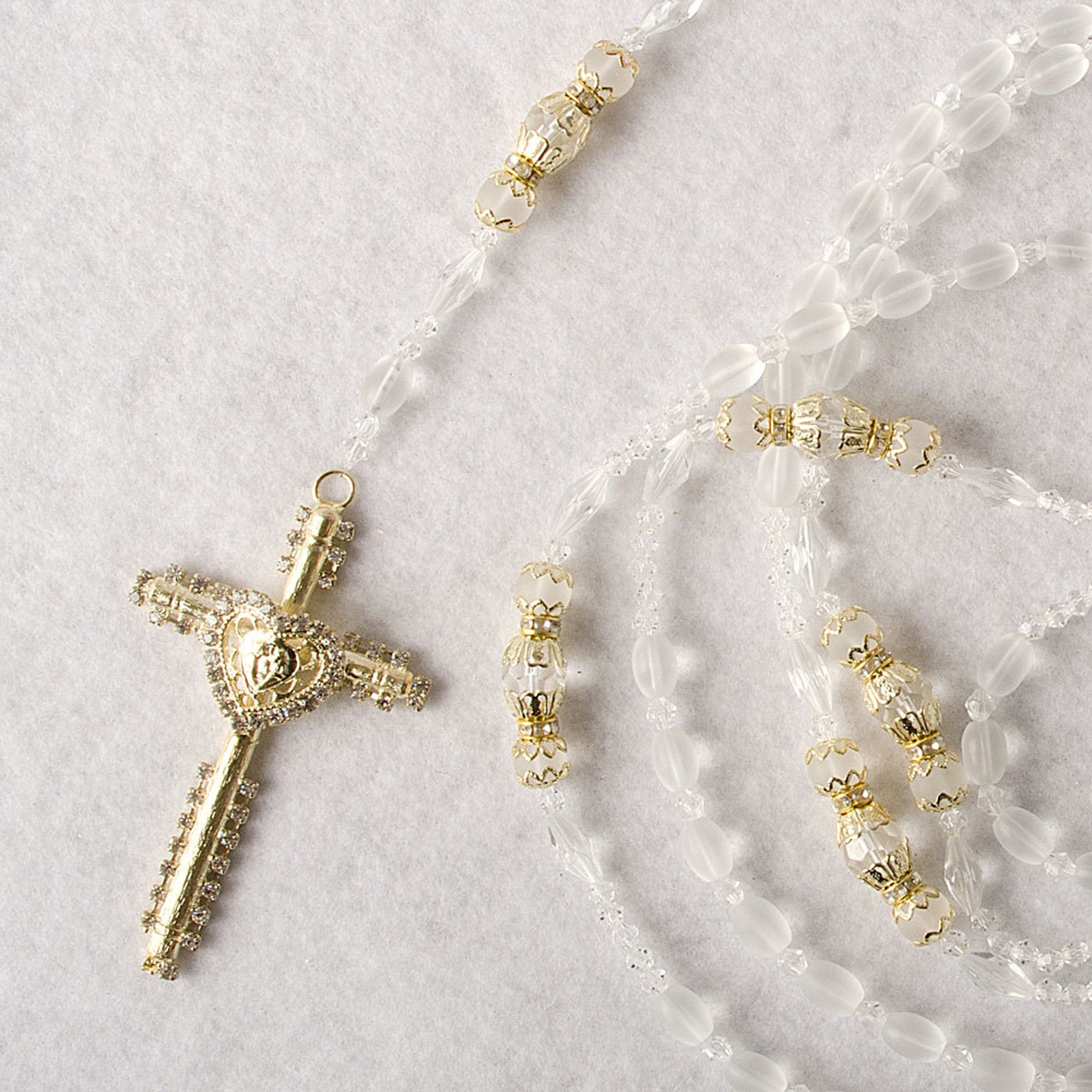 Catholic Wedding Lazo Arras Lazo de Bodas Crystal and Gold | Etsy