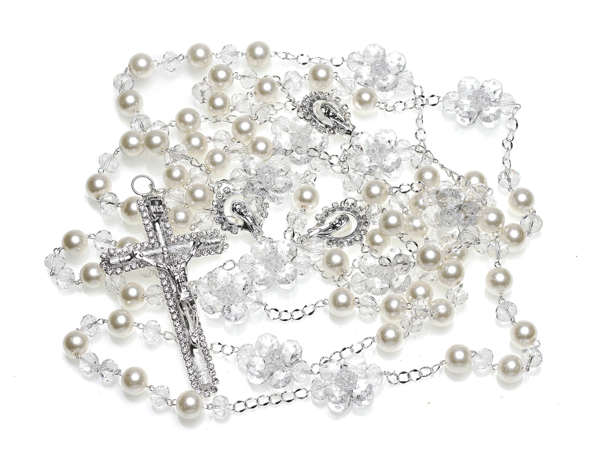 Lazo de Boda Crystal and Pearl Wedding Lazo Arras de Boda | Etsy