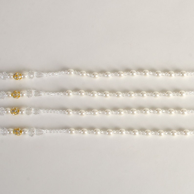 Lazo De Boda, Pearl, Crystal, and Gold Wedding Lazo, Wedding Lasso ...
