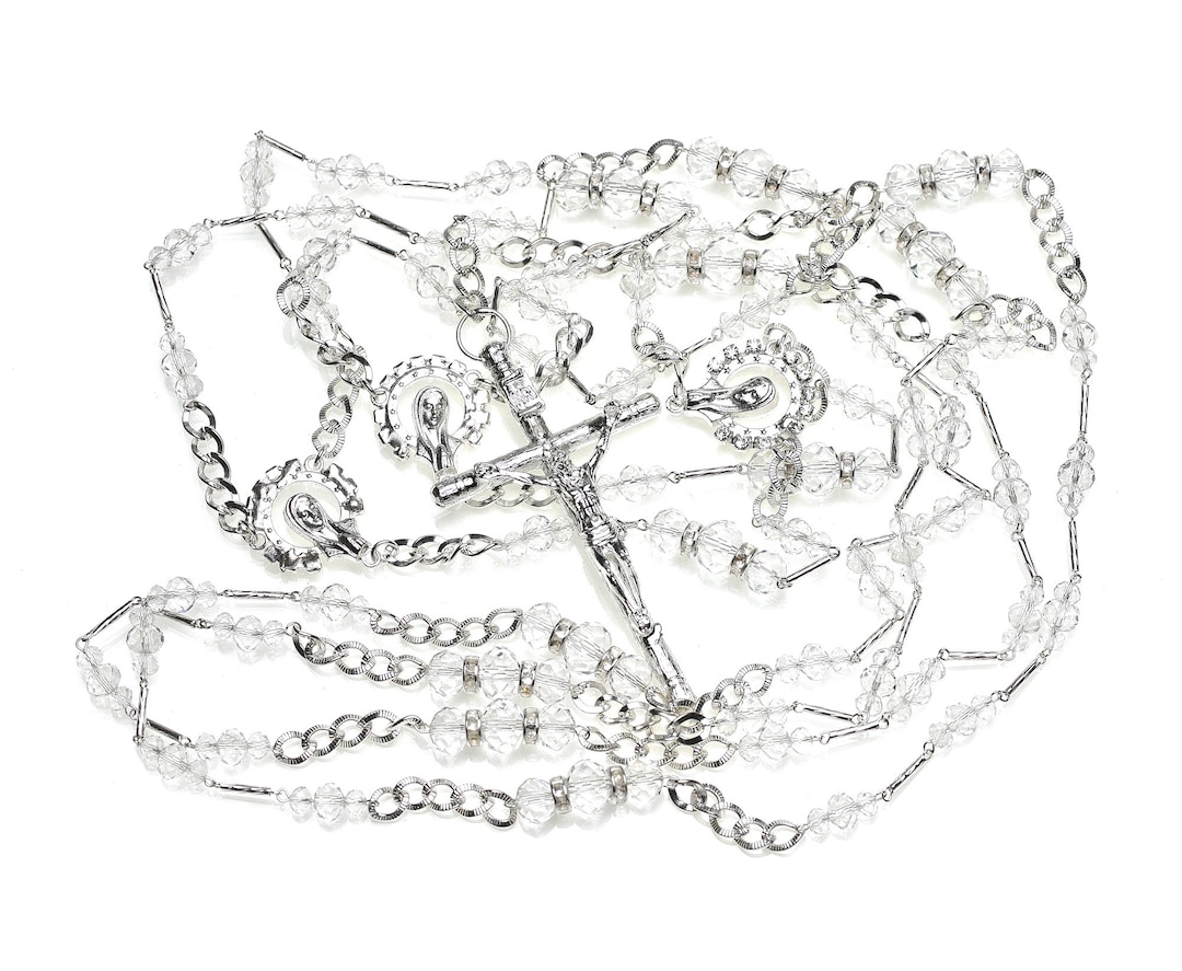 Silver Chain & Crystal Wedding Lazo – Lazo De Boda, Catholic Wedding ...