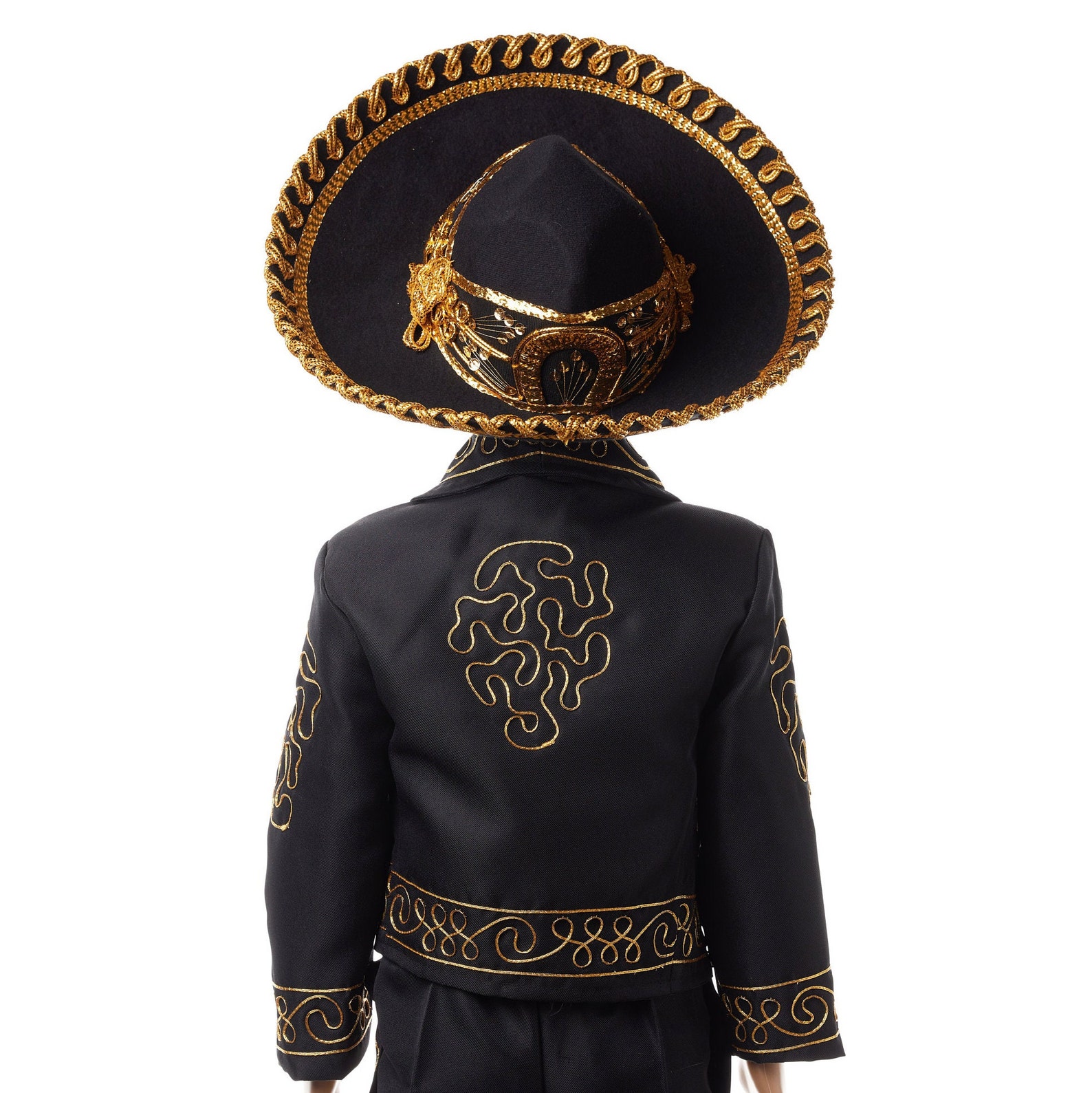 Boys Black Charro Outfit With Swirl Design Traje De Charro - Etsy