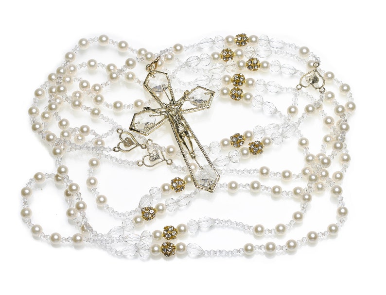 Lazo De Boda, Pearl, Crystal, and Gold Wedding Lazo, Wedding Lasso ...