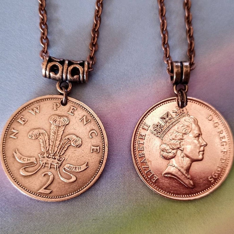 British Coin Pendant - Etsy