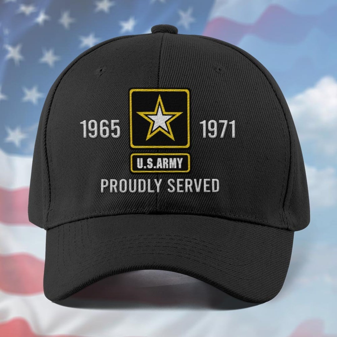 Custom U.S. Veteran Military Ranks Baseball Cap, Embroidered U.S ...