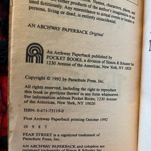 FEAR STREET: Cheerleaders, the Third Evil paperback YA Novel by R.L ...