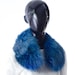 Blue Fur Collar for Jacket Women Detachable Shawl Winter - Etsy