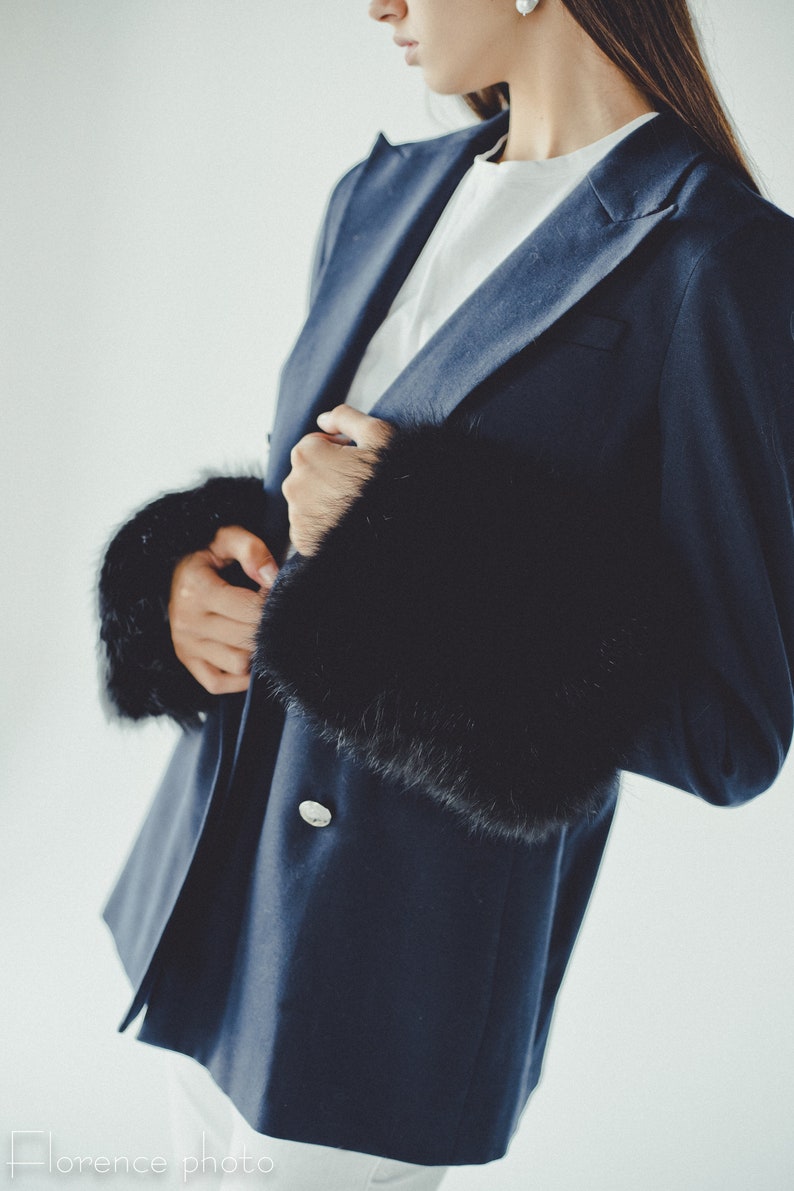 Red Fox Fur Sleeve Cuffs – Real Fur Arm Warmers | Winter Fur ...