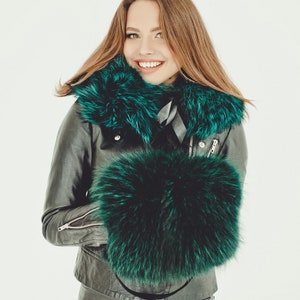 Silver Fox Fur Muff Hand Warmer Muffs Bridal Hand Muff Fur Handbags - Etsy