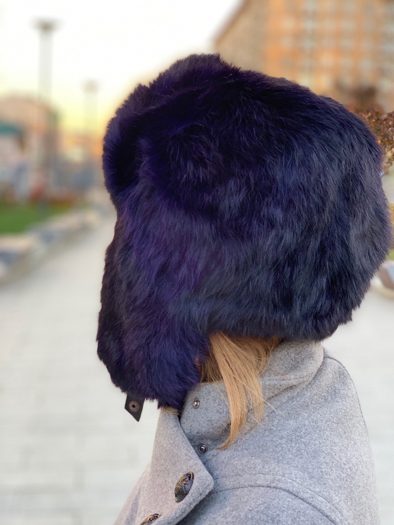 Real Fur Hat Winter Ushanka Russian Mens Fur Hood | Etsy