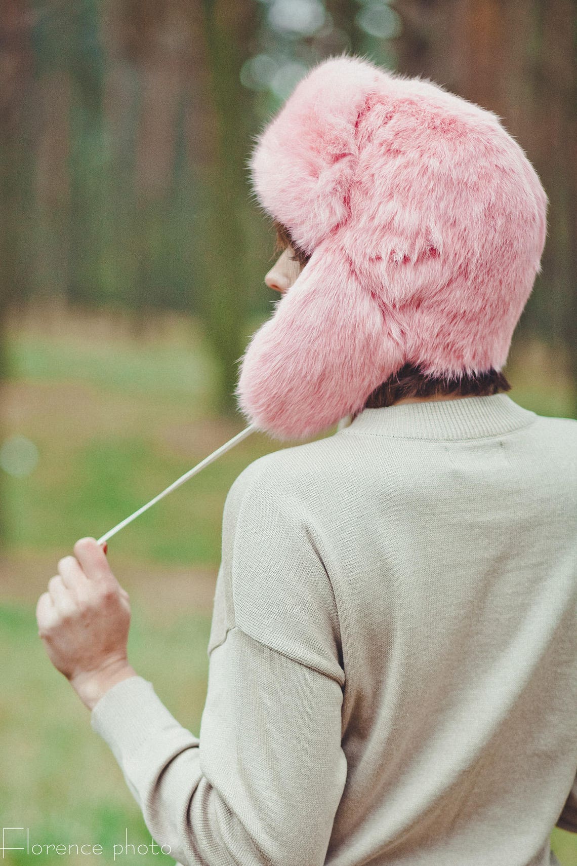 Pink Fluffy Fur Hat Womens Ushanka Russian Aviator Hat - Etsy