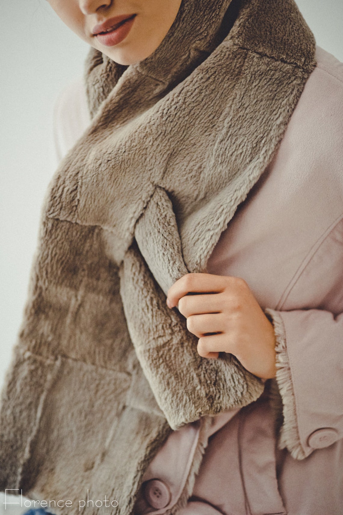 Real Fur Scarf for Jacket Womens Detachable Collar for Coat | Etsy