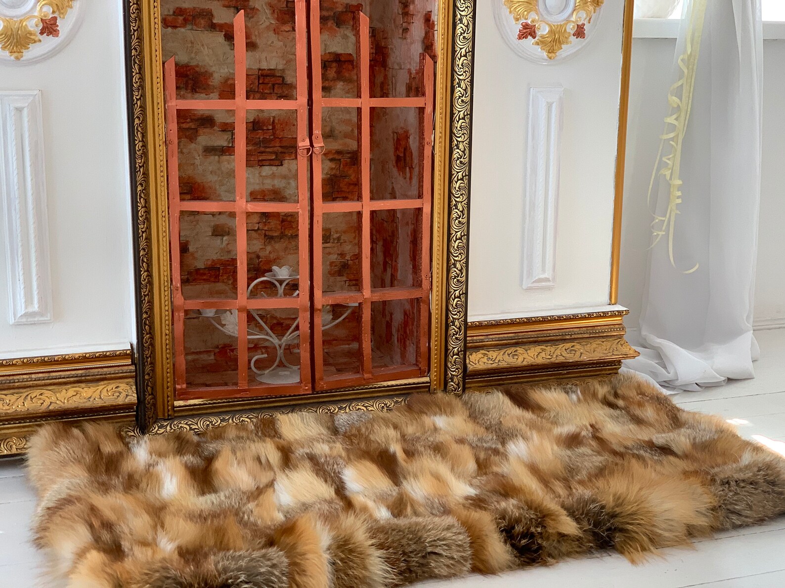 Fox Fur Rug Real Fox Fur Carpet Fox Fur Living Room Decor - Etsy