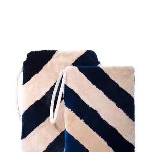 Real Fur Laptop Sleeve 13" MacBook Air iPad Case Cover With Zip Furry ...