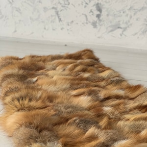 Fox Fur Rug Real Fox Fur Carpet Fox Fur Living Room Decor - Etsy