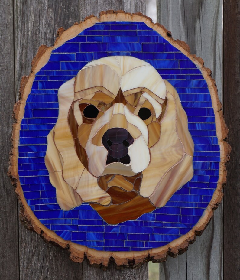 Custom Made Mosaic Plaque With 2 Dogs - Etsy
