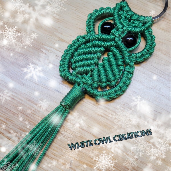 Owl Keychain - Etsy