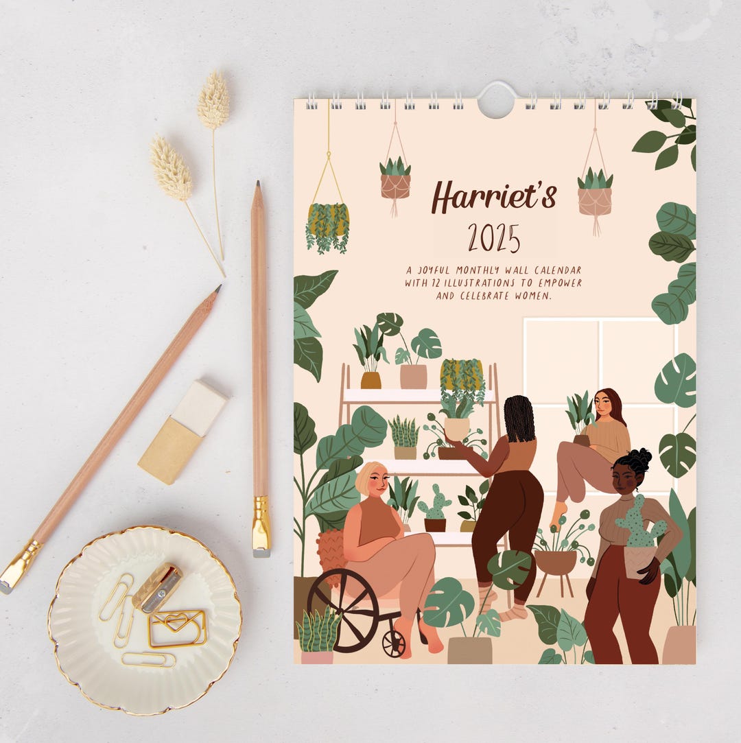 Women's Empowerment Calendar 2025, Personalised Gift, Women Supporting ...