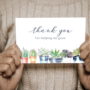 Pack of 10 'thank You for Helping Me Grow' Cactus Succulents Plants ...