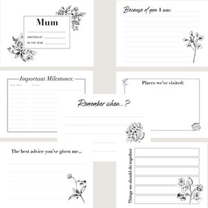 Mum Gift Ideas, Mothers Day, Mom, Mum Scrapbook, Mother, Memory Record ...