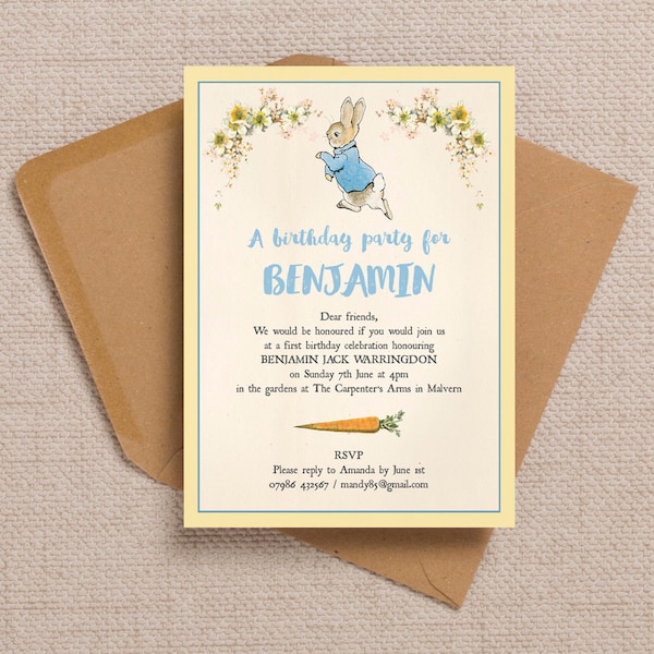 Beatrix Potter Baby Shower Invitations - Etsy