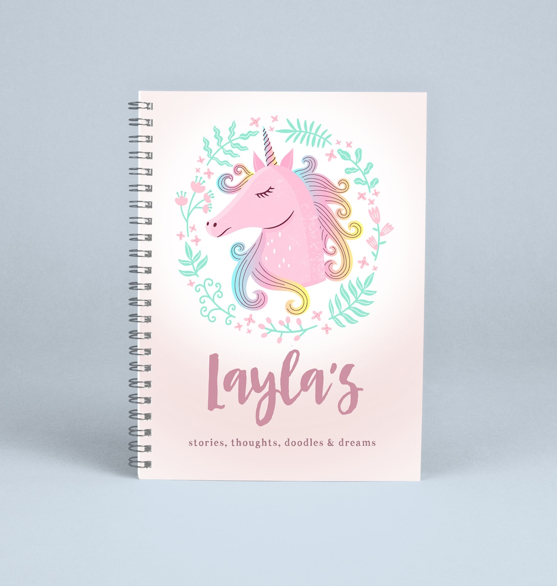 Unicorn Notebook Personalised Note Book Pad A5 Girls - Etsy