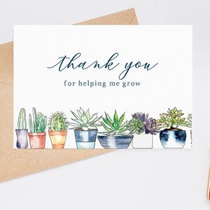 Pack of 10 'thank You for Helping Me Grow' Cactus Succulents Plants ...