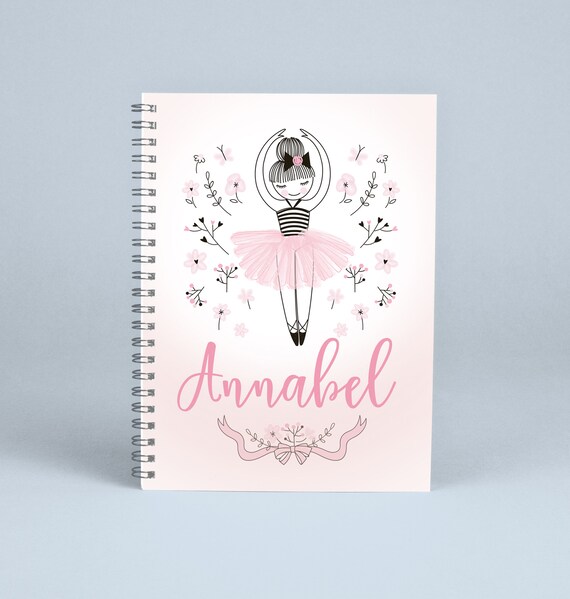 Ballerina Ballet Dancing Notebook Personalised Note Book Pad | Etsy