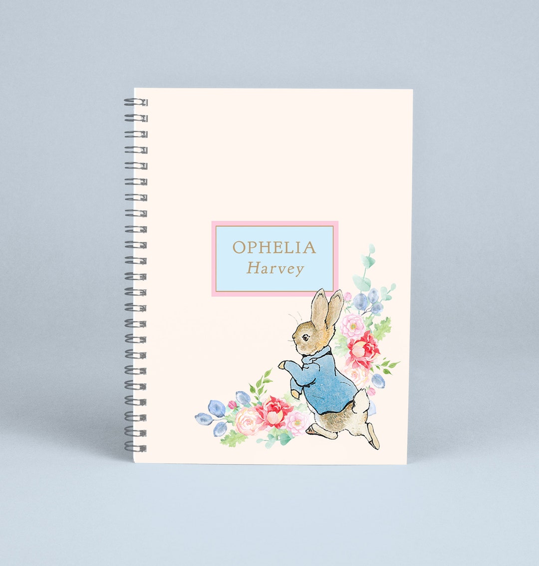 Peter Rabbit Beatrix Potter Notebook Personalised Note Book Pad, A5 ...