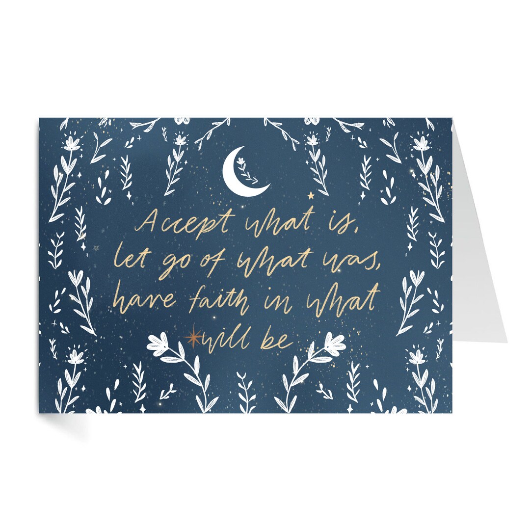 Accept What is Illustrated Greetings Card New Job New - Etsy