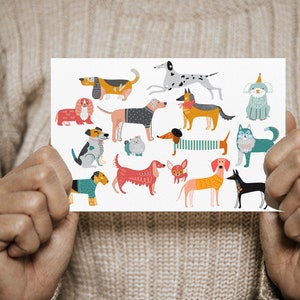 Pack of 10 Dog Themed Note Cards Notecards Notelets Thank You Any ...