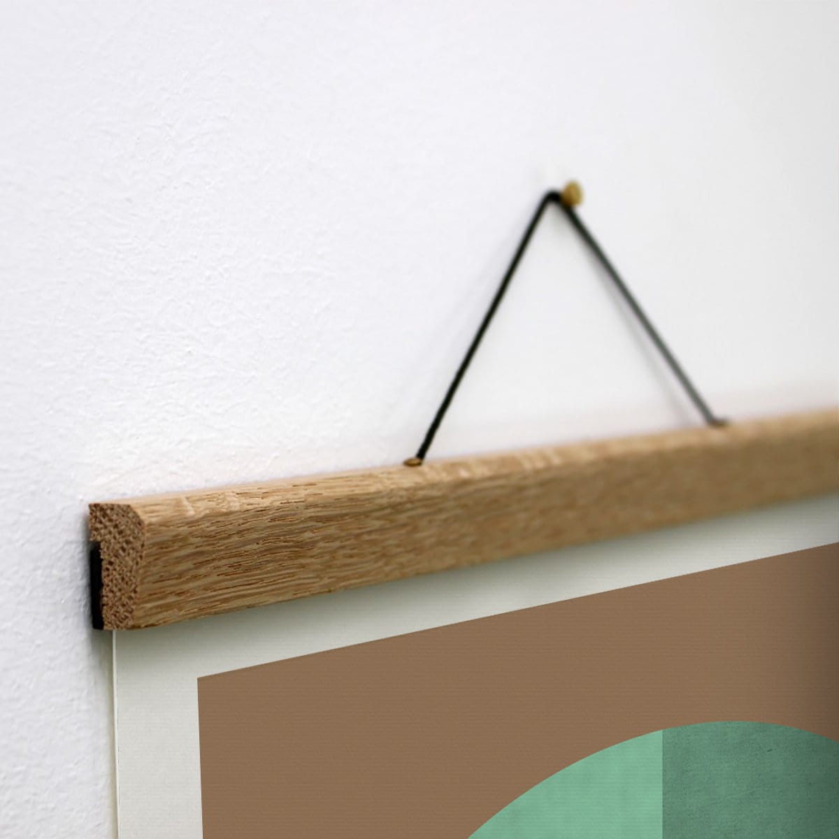 Wooden Poster Hanger, Canvas Wall Art and Wooden Magnetic Hanger, A2 ...