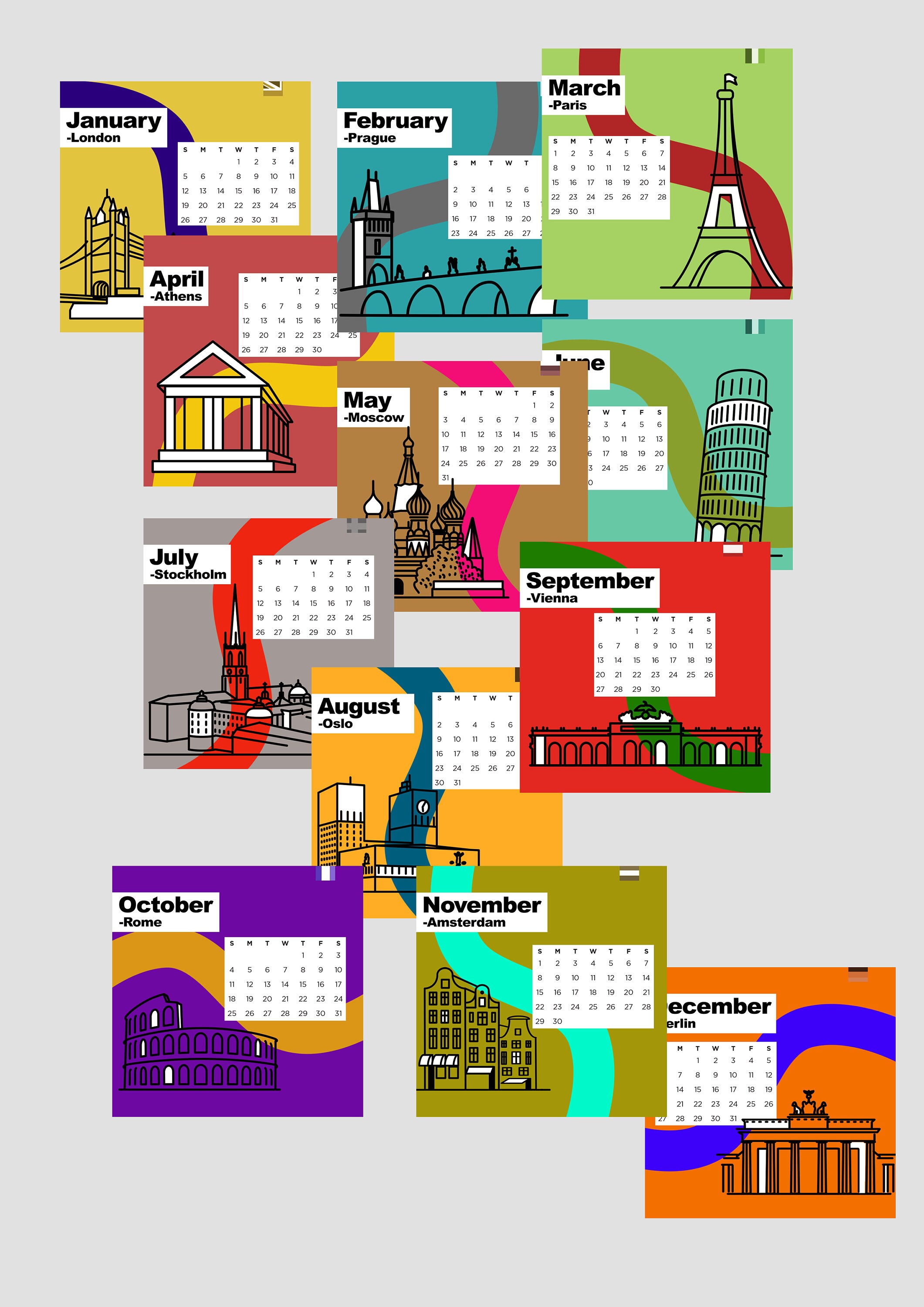 2023 Calendar and Acrylic Desk Block Desk Accessories Travel - Etsy UK