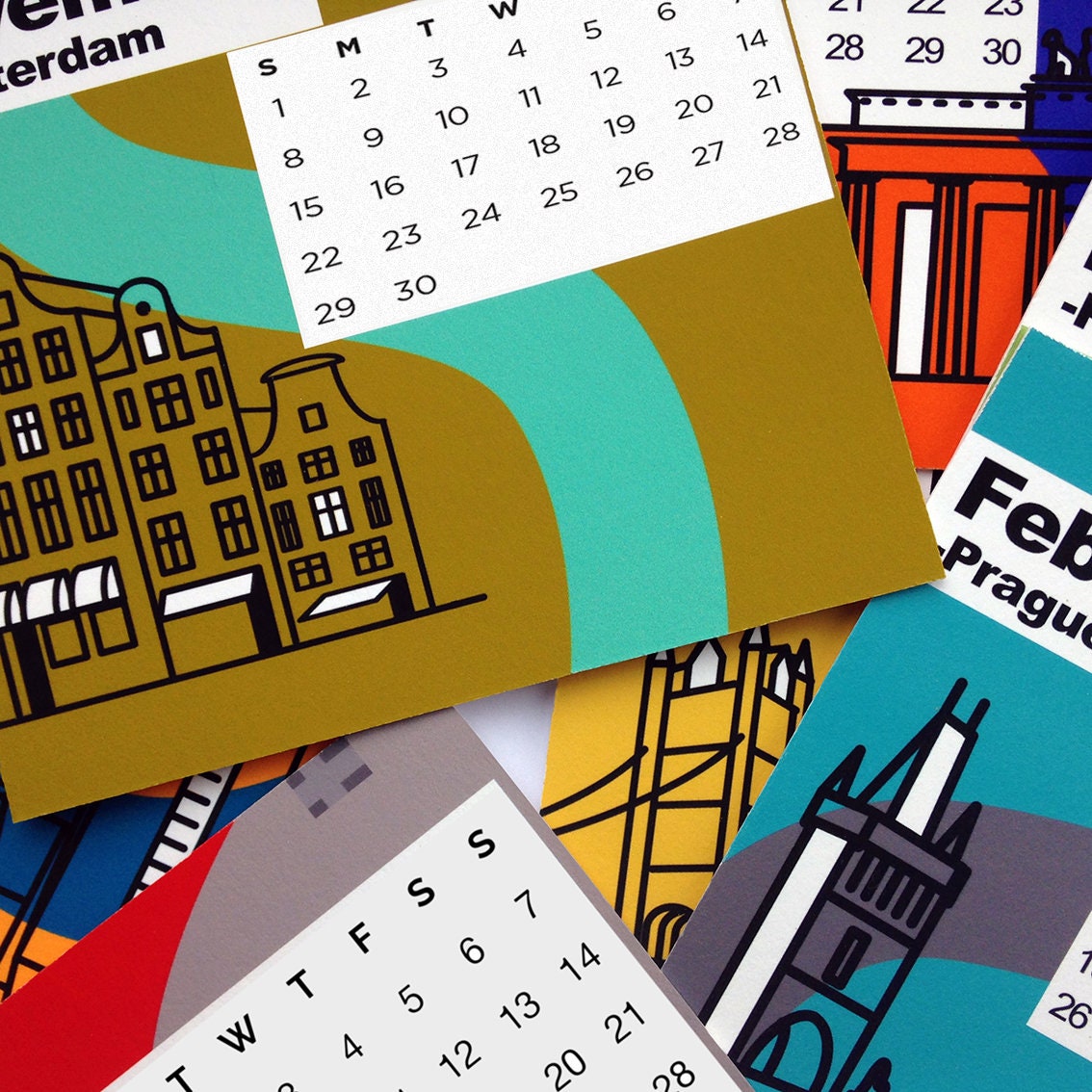 2023 Calendar and Acrylic Desk Block Desk Accessories Travel - Etsy UK