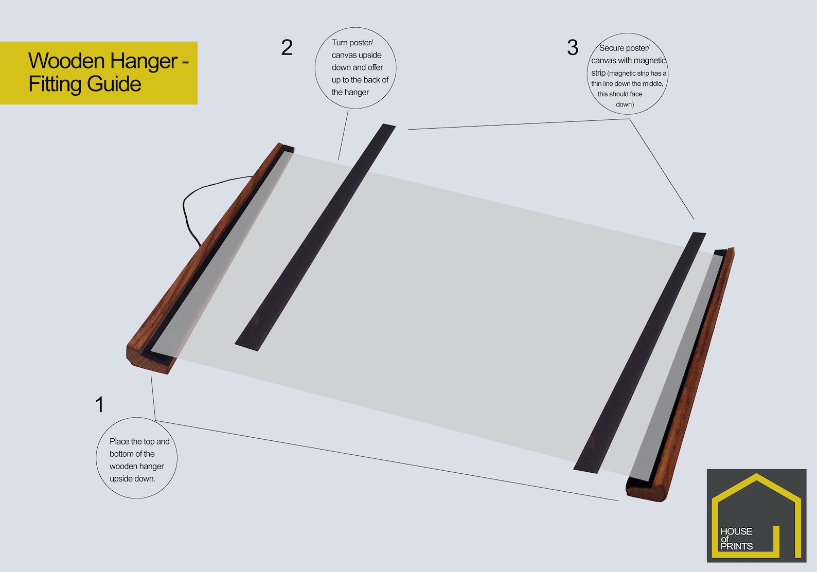 A1 Wooden Poster Hanger A2 Landscape Poster Hanger A3 A4 | Etsy UK
