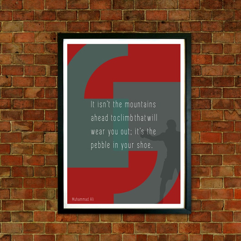 Printable Quote Muhammad Ali Quote Inspirational Typography - Etsy UK