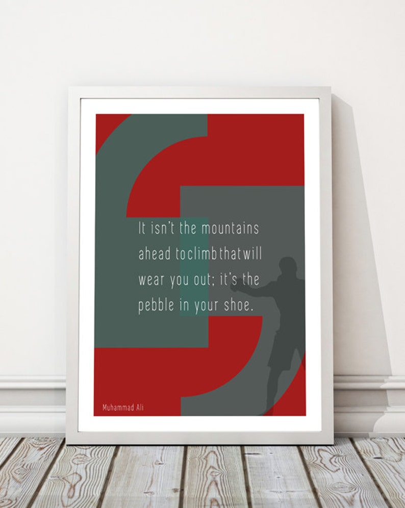 Printable Quote Muhammad Ali Quote Inspirational Typography - Etsy UK