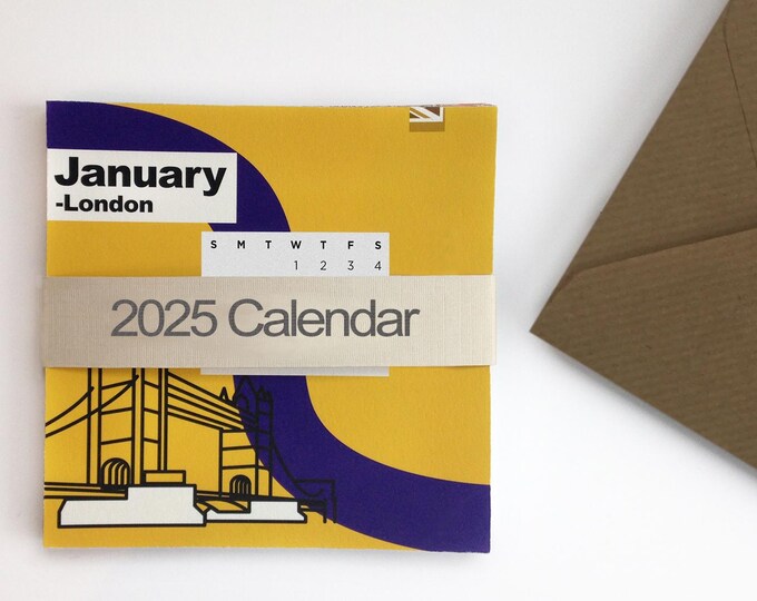 Printable Calendar 2025, Desk Calendar Block, Office Decor for ...